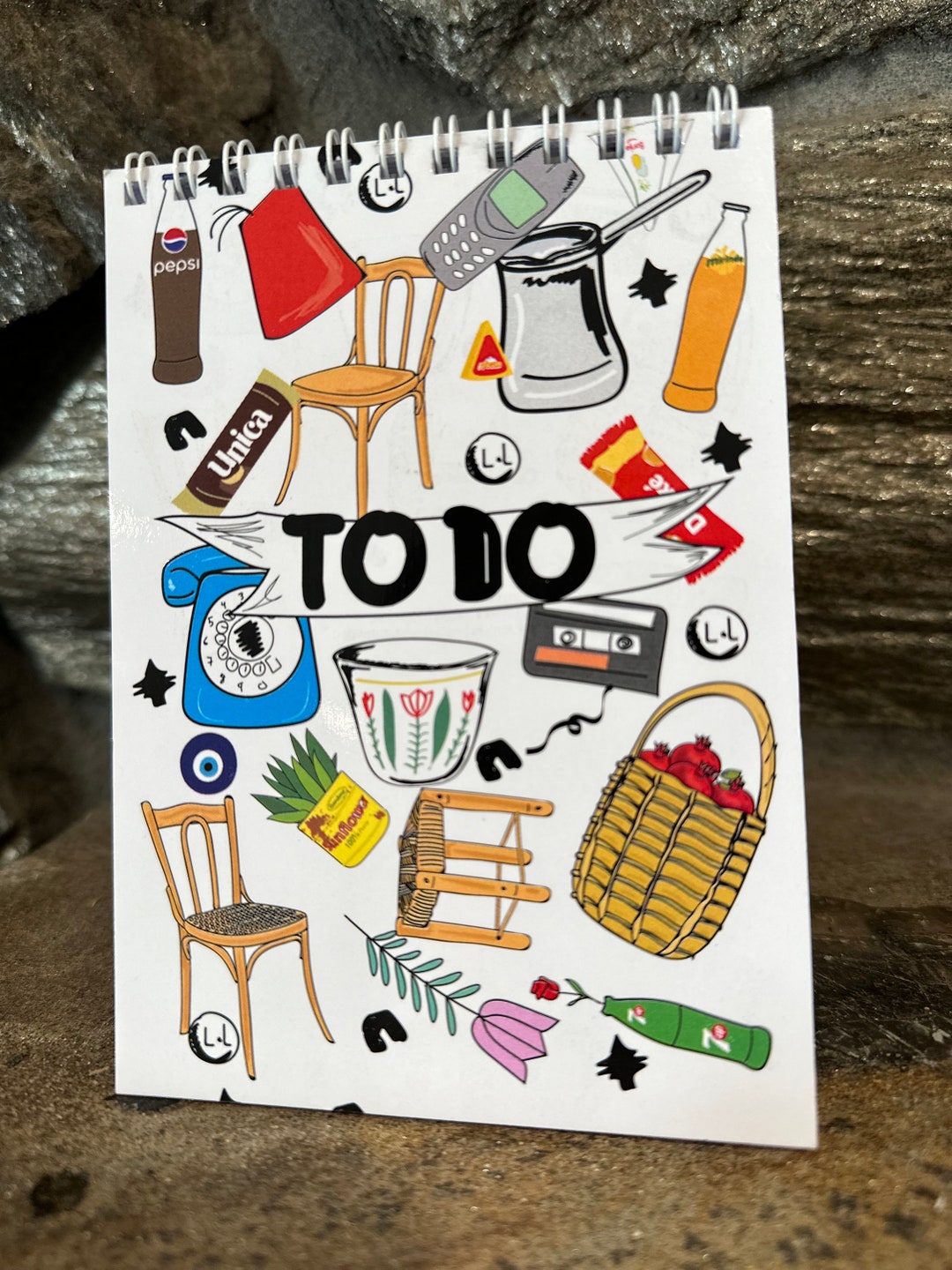 Lebanese Nostalgia - to Do Mini Notebook - Spiral - (made in Lebanon ...