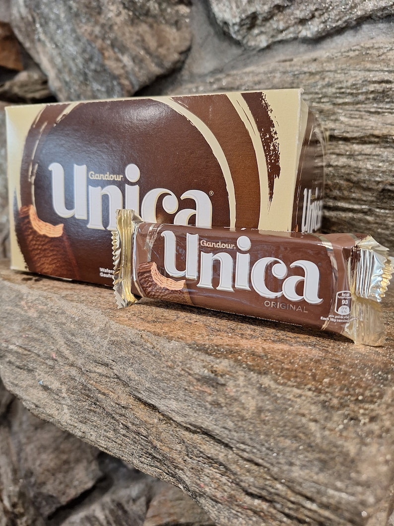 Lebanese Chocolate Wafer Bars Unica Box of 24 Bars Made - Etsy