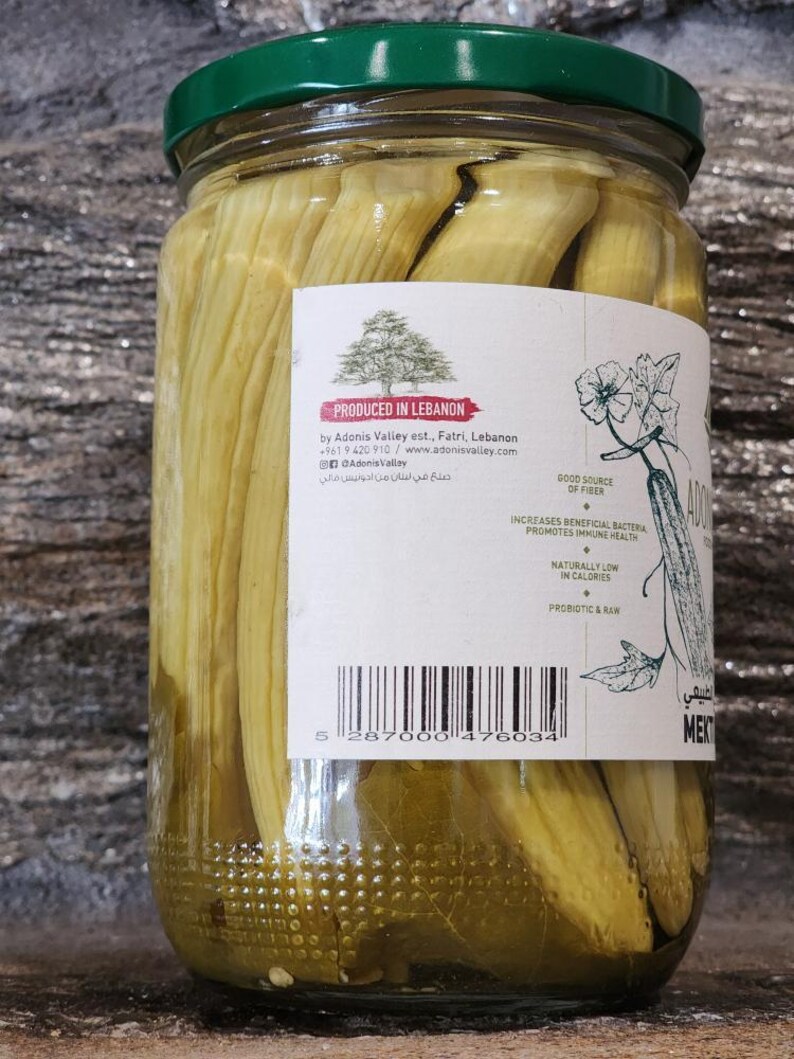 Lebanese Pickled Cucumbers - Mekti Pickles - Made in Lebanon - 600g - Etsy