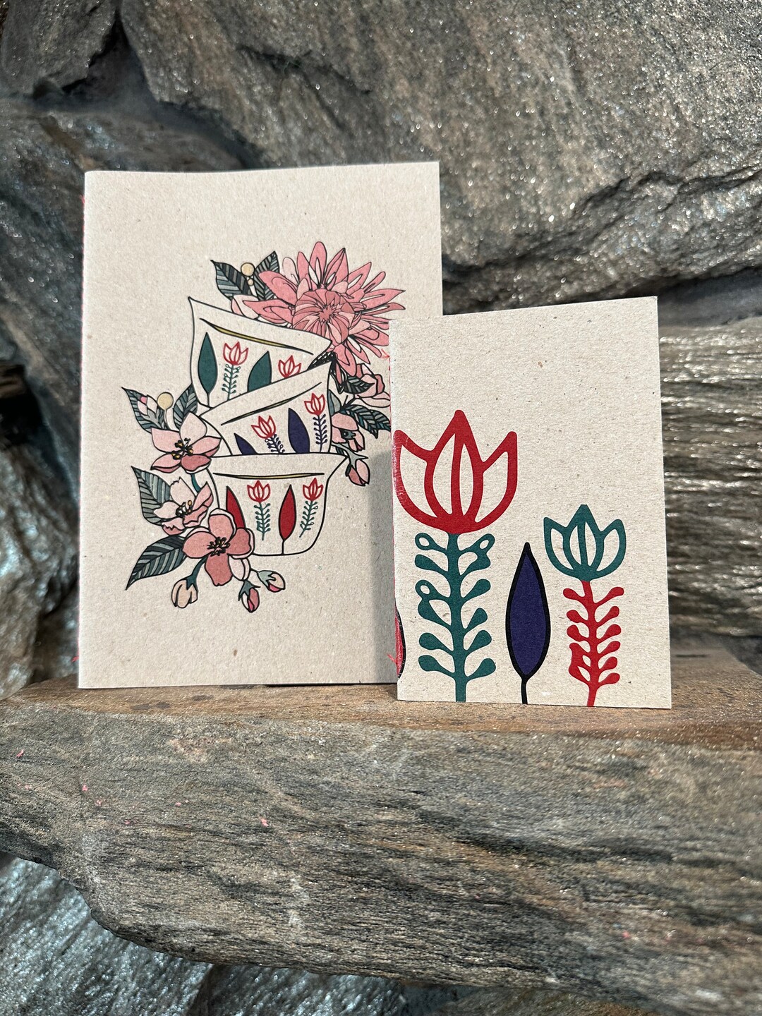 Chaffé Recycled Paper Notebook & Mini Notebook Gift Set (made in ...