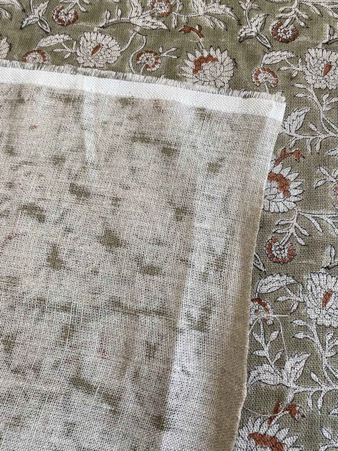 Linen Fabric Block Print Fabric in Summers Soft Linen Fabric - Best for ...