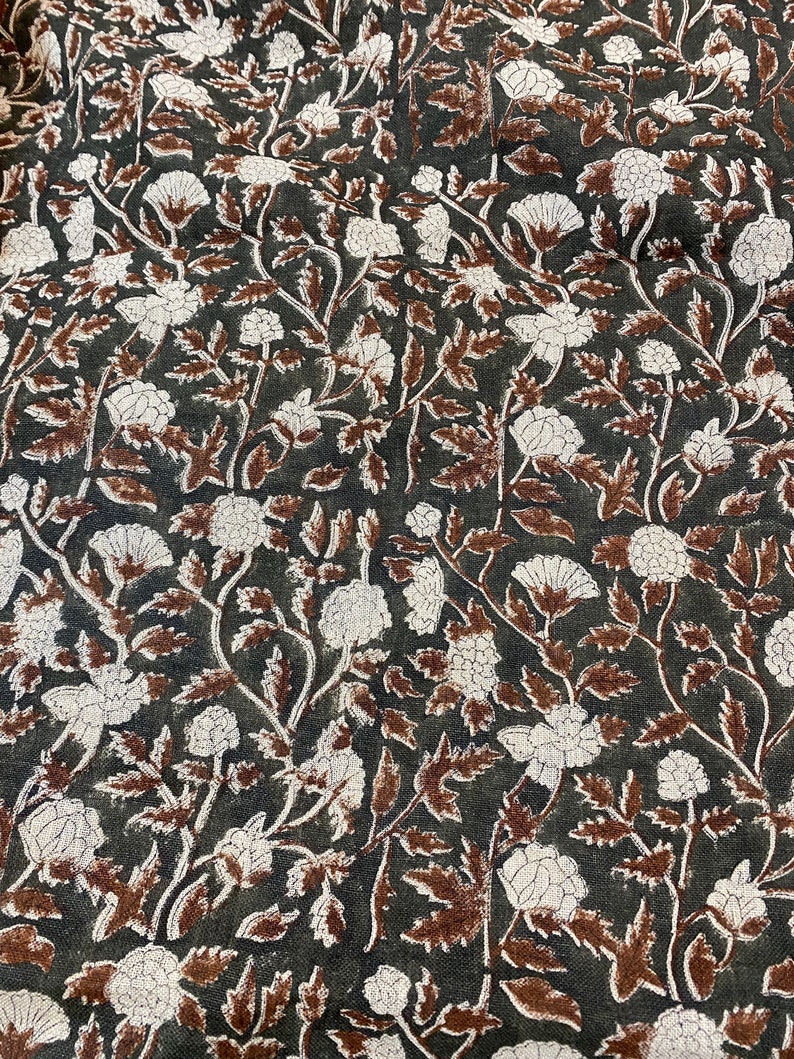 Linen Fabric Block Print Fabric in Summers Soft Linen Fabric - Best for ...