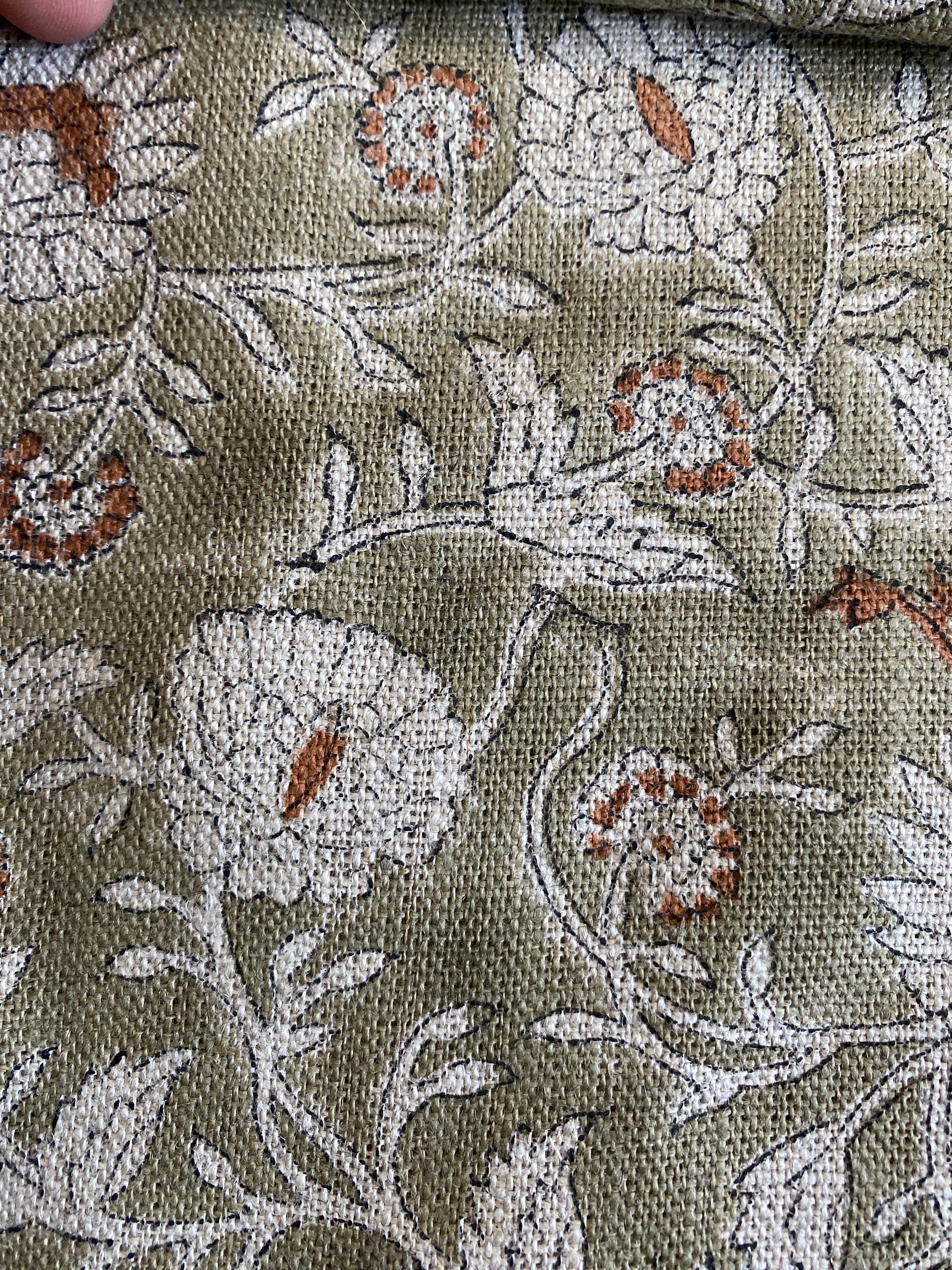 Linen Fabric Block Print Fabric in Summers Soft Linen Fabric - Best for ...