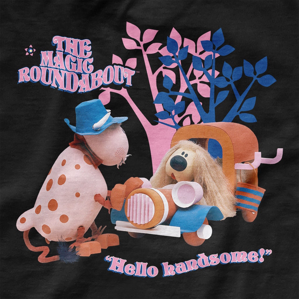 The Magic Roundabout Ermintrude & Dougal Hello Handsome Men's T-Shirt ...