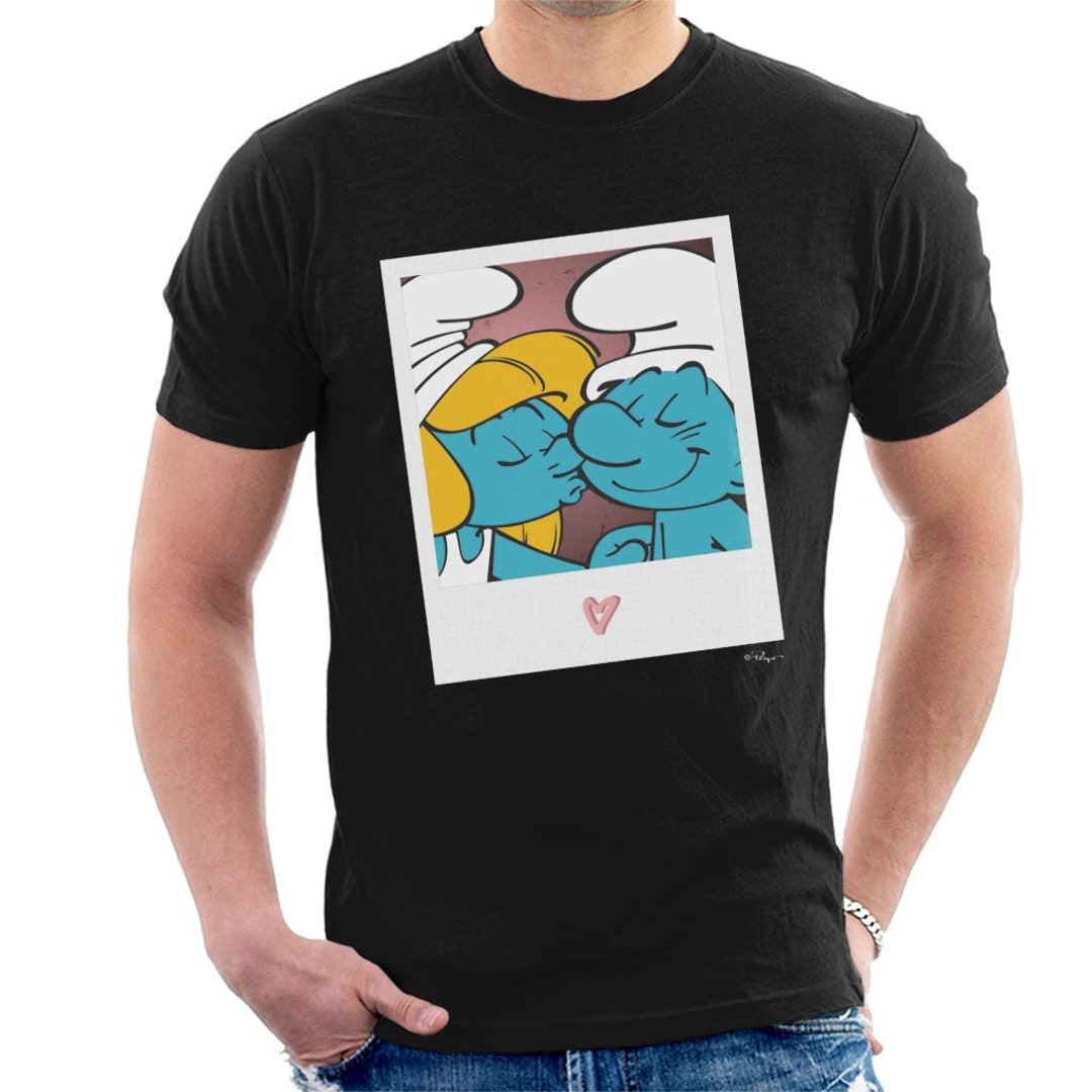 The Smurfs Hefty and Smurfette Men's T-shirt - Etsy