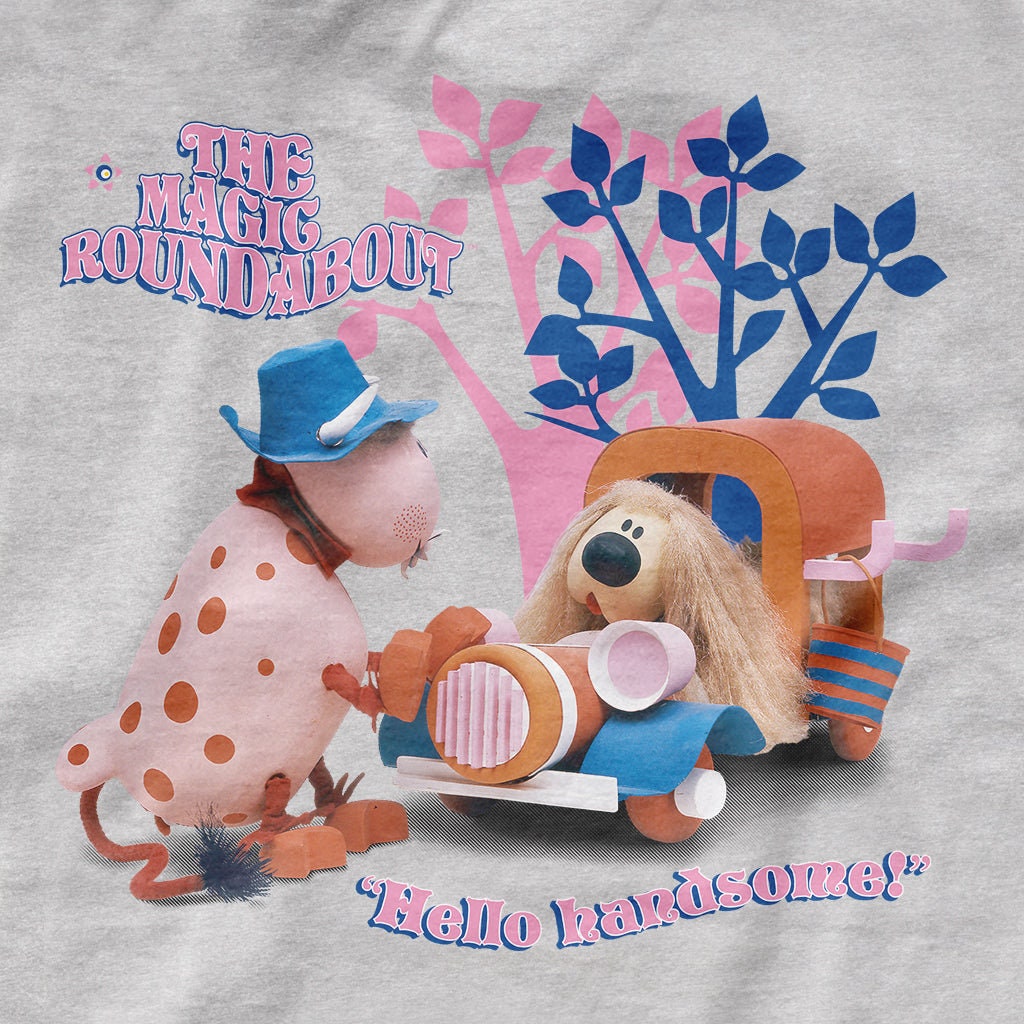 The Magic Roundabout Ermintrude & Dougal Hello Handsome Men's T-Shirt ...