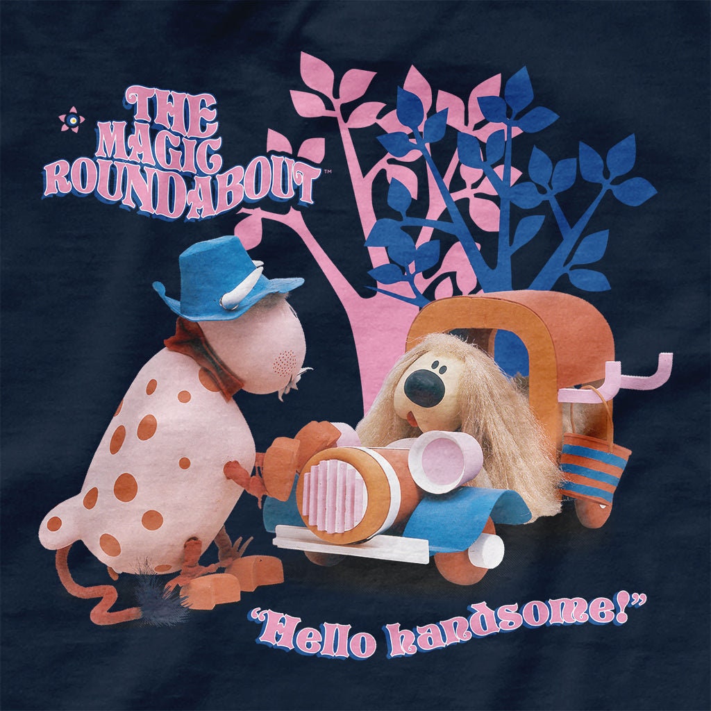 The Magic Roundabout Ermintrude & Dougal Hello Handsome Men's T-Shirt ...