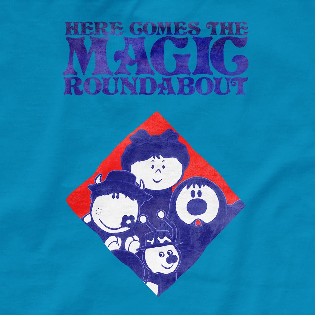 The Magic Roundabout Retro Blue Tone Diamond Men's T-Shirt sold by ...