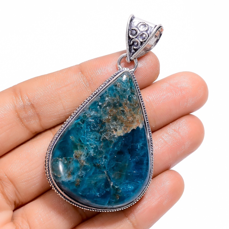 Blue Stone Pendant - Etsy