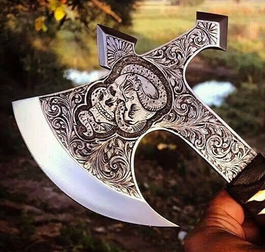 Customized Handmade Stainless Steel Hand Engraved With Punisher Skull ...