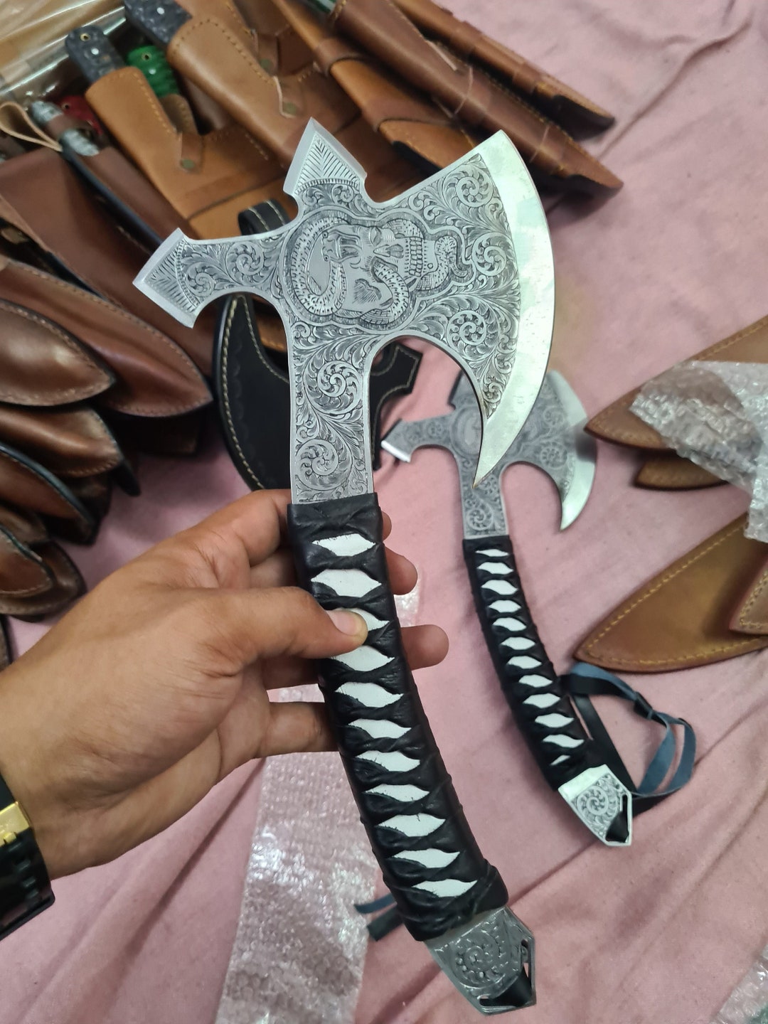 Customized Handmade Stainless Steel Hand Engraved With Punisher Skull ...