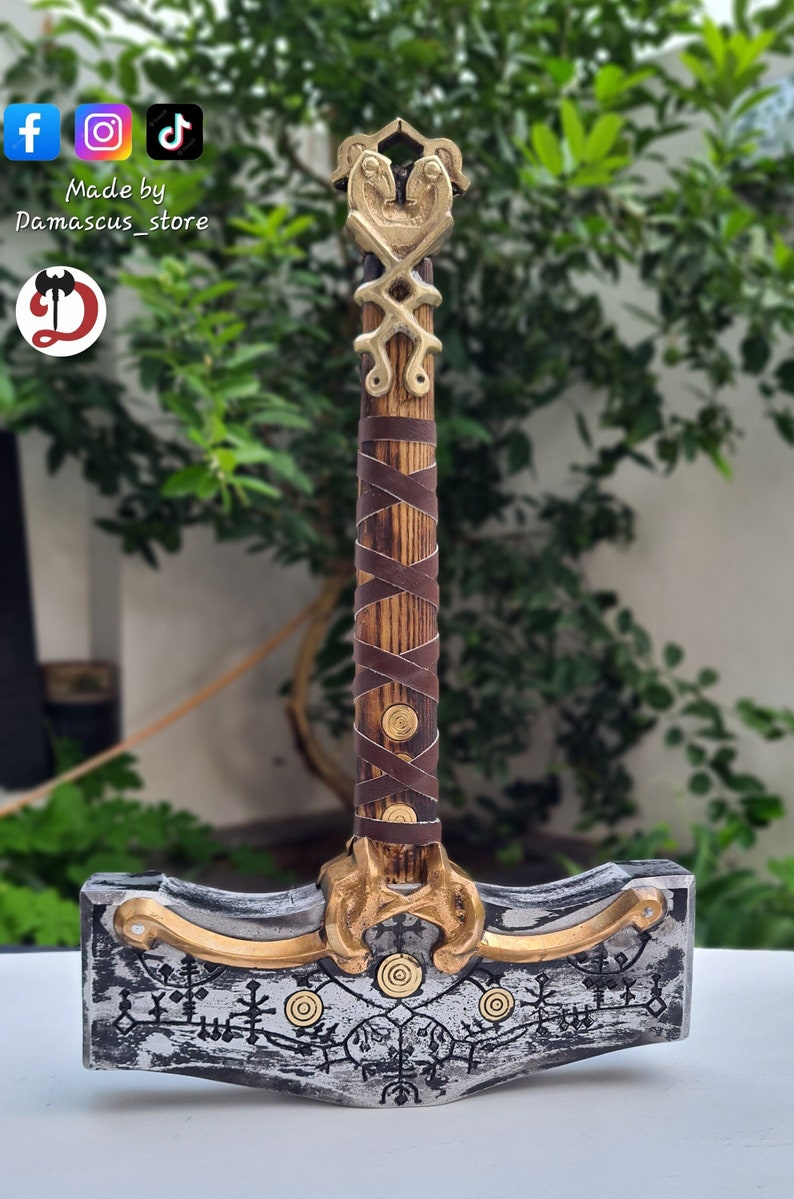 Mjolnir God of War Thor Hammer Norse Vikings Hammer of Thunder God of ...