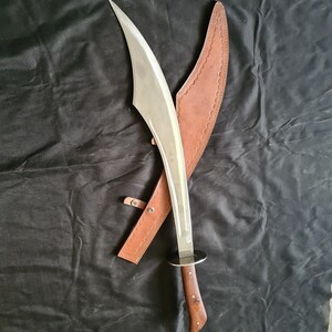 Custom Handmade Stainless Steel Sword With Leather Sheath - Etsy