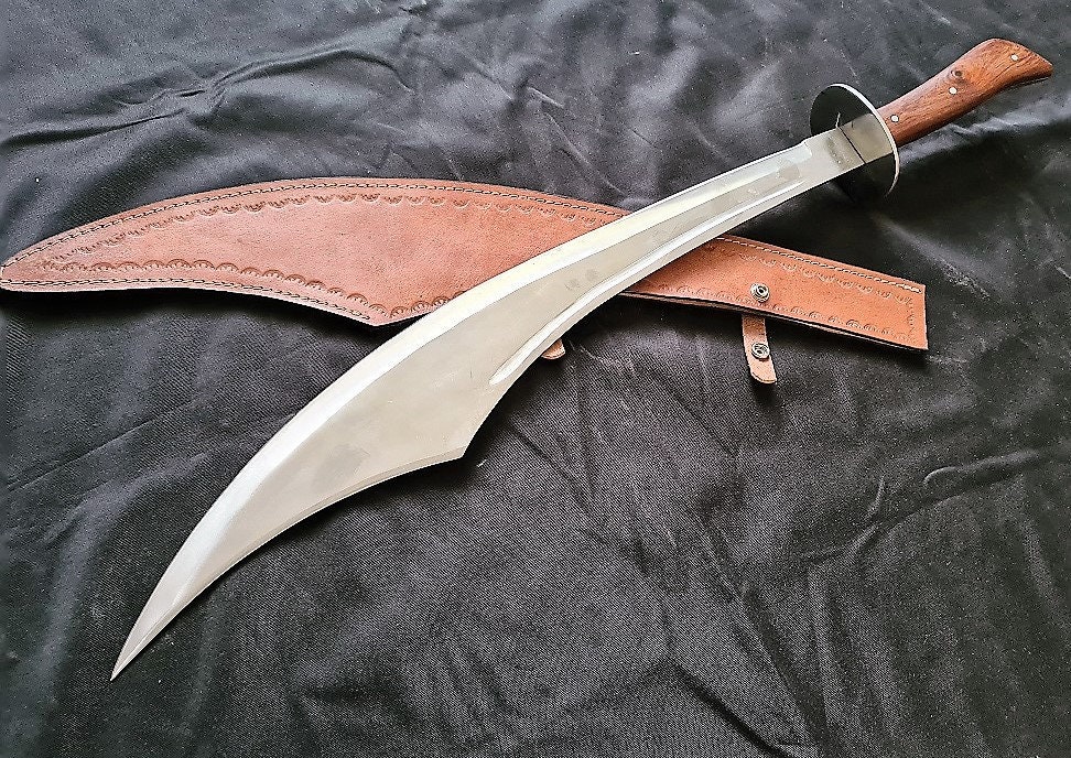 Custom Handmade Stainless Steel Sword With Leather Sheath - Etsy