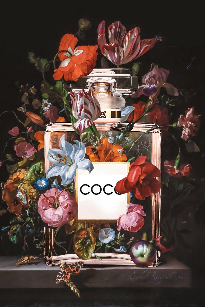 Coco Chanel Floral Bloom Printable Artwork Poster Wall Art - Etsy