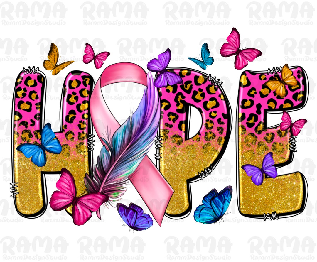 Hope Cancer Png Sublimation Design Download, Cancer Awareness Png ...