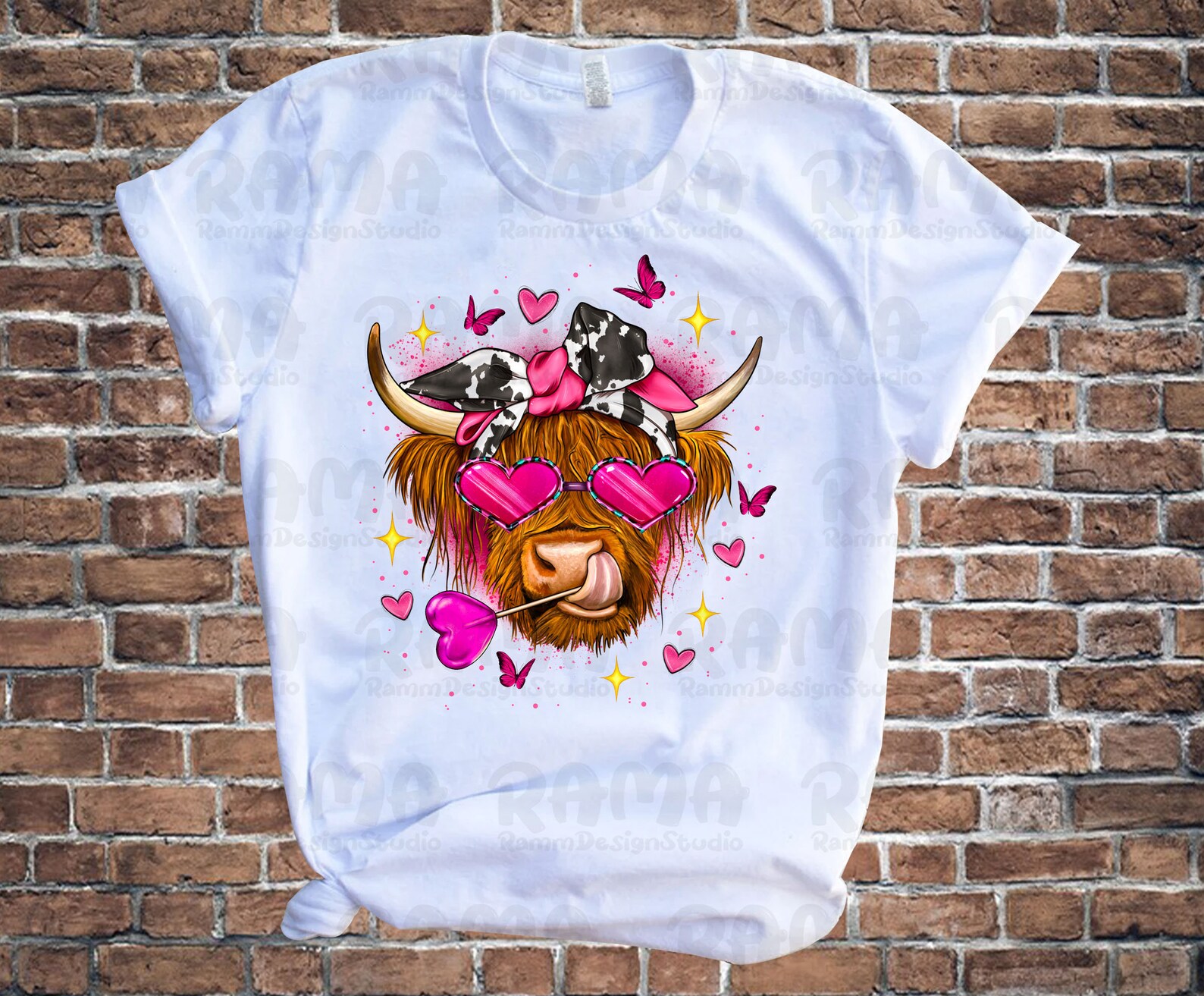 Heifer Valentine Png, Highland Cow Valentine Png, Valentine Day Western ...