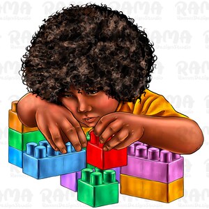 Afro Kid Autism Png Sublimation Design, Autism Afro Boy Png Sublimation ...
