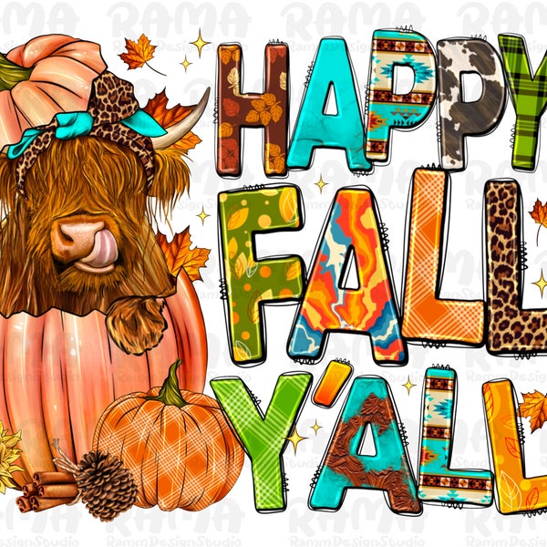 Happy Fall Y'all - Etsy