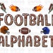 American Football Font Football PNG Letters and Numbers - Etsy
