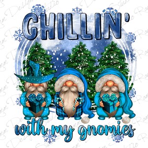 Chillin' With My Gnomies Png Sublimation Design, Leopard Gnomes Png ...