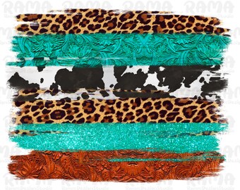 Cowhide Turquoise Glitter Leopard Western Background Png, Distressed ...