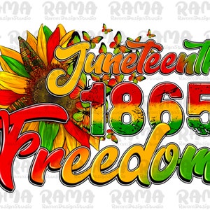 Juneteenth 1865 Freedom Sunflower Png, 1865 Png, Sunflower Leopard ...