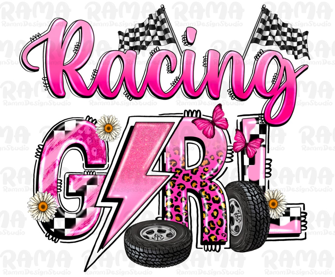 Racing Girl Png Sublimation Design Download, Race Sports Png, Racing ...