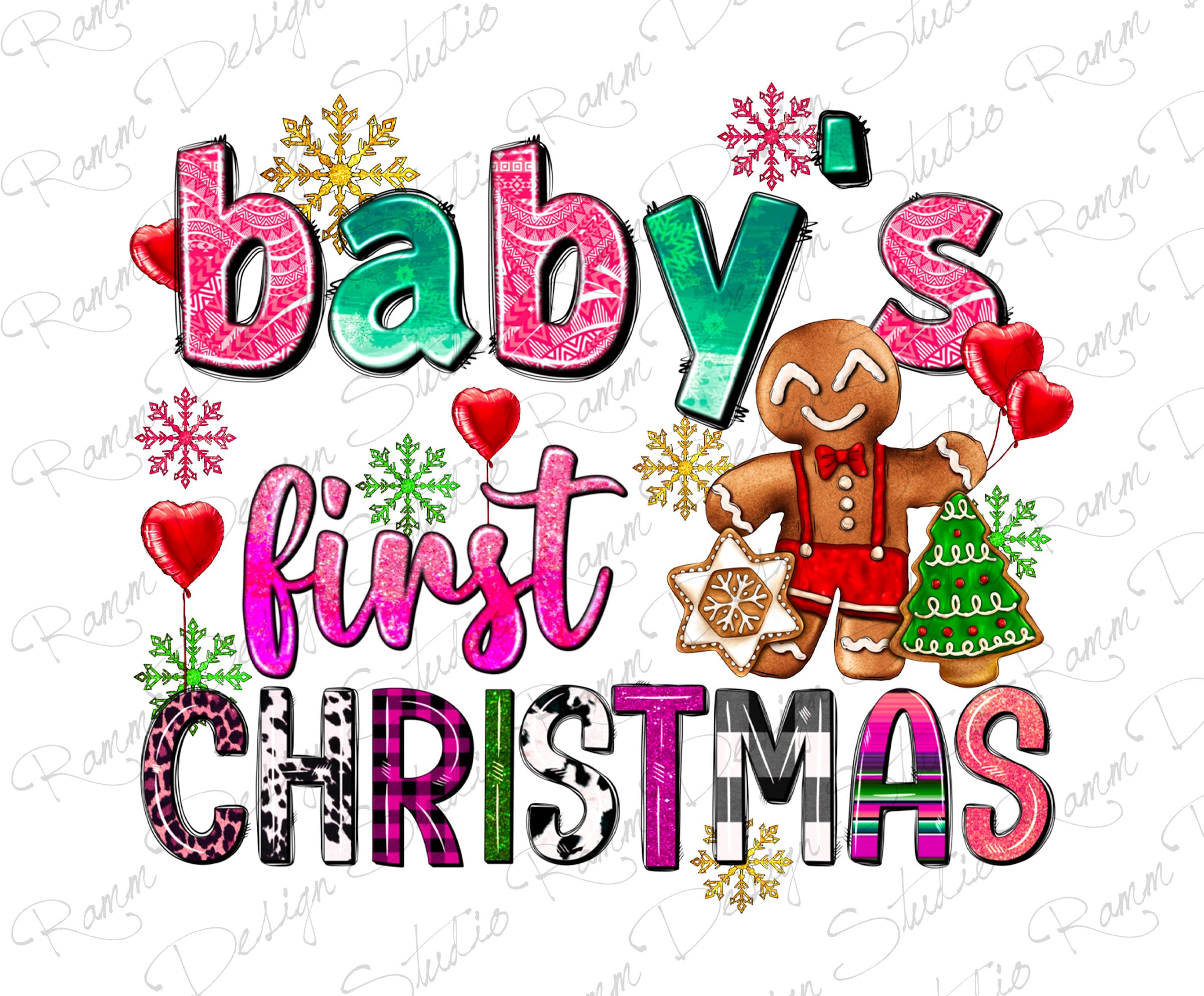 Babys First Christmas Clipart