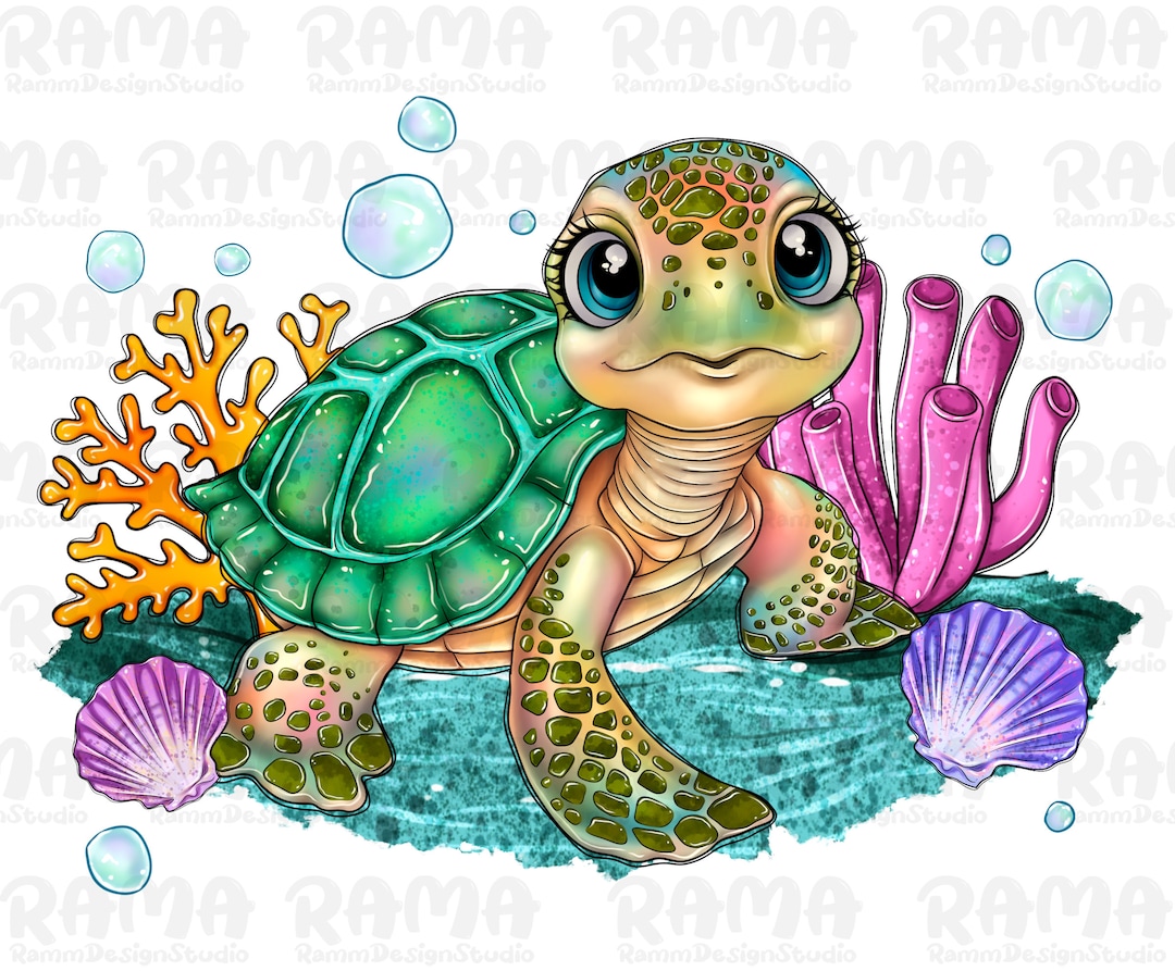 Sea Turtle, Cute Sea Turtle Clipart, Ocean Animals Sea Turtle PNG, Sea ...