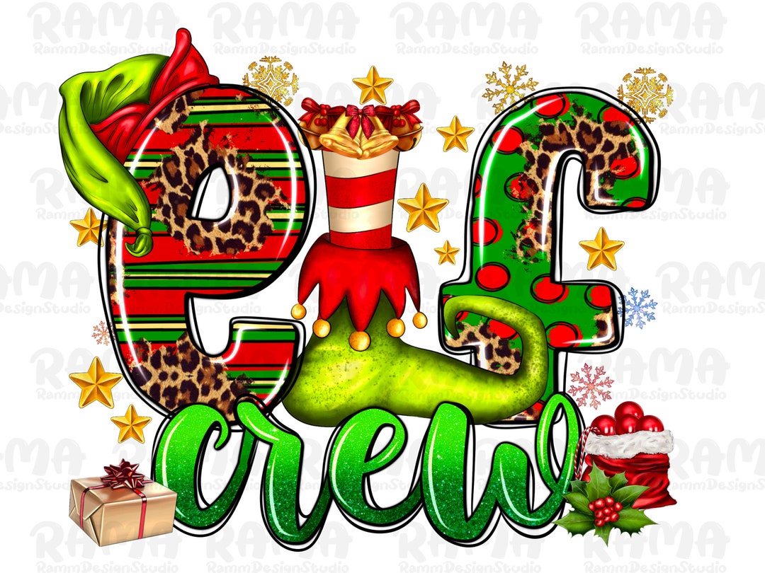 Christmas Elf Crew Png Sublimation Design Download, Christmas Png ...