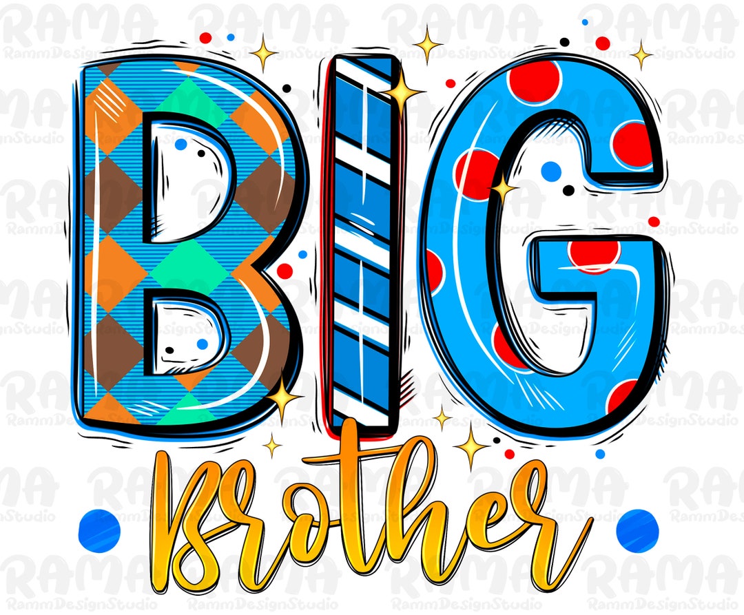 Big Brother Png, Neutral Colors Png, Sublimation Design, New Baby Png ...