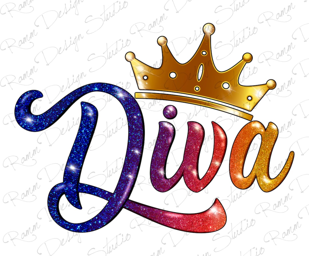 Diva With Crown Png Sublimation Design,diva With Crown Png,queen ...