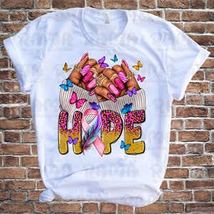 Hope Cancer Nails Png ,hope Breast Cancer Awareness Png, Nail Artists ...