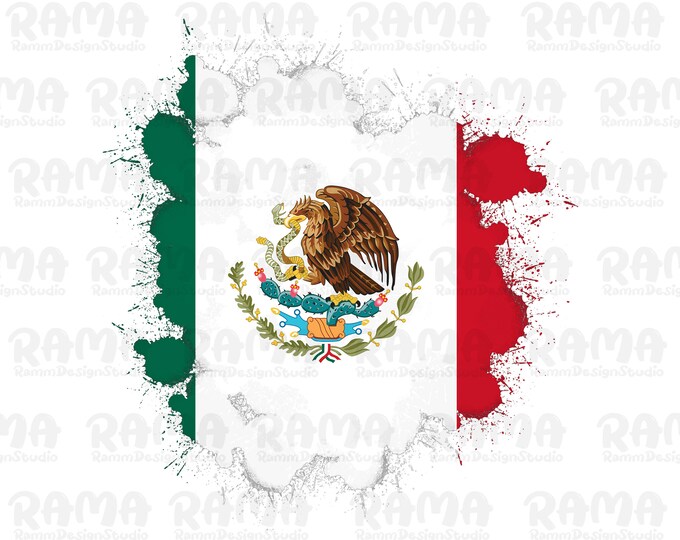 Mexican Flag Png Sublimation Design Download, Mexico Png, Mexicana Png, Mexico Flag Png Design ...