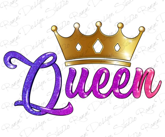 Purple Queen Crown Clip Art