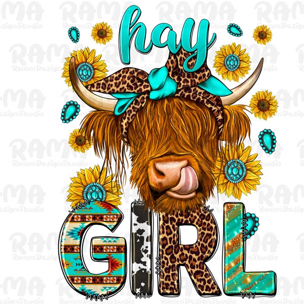 Hay Girl Hay Cow Sublimation - Etsy