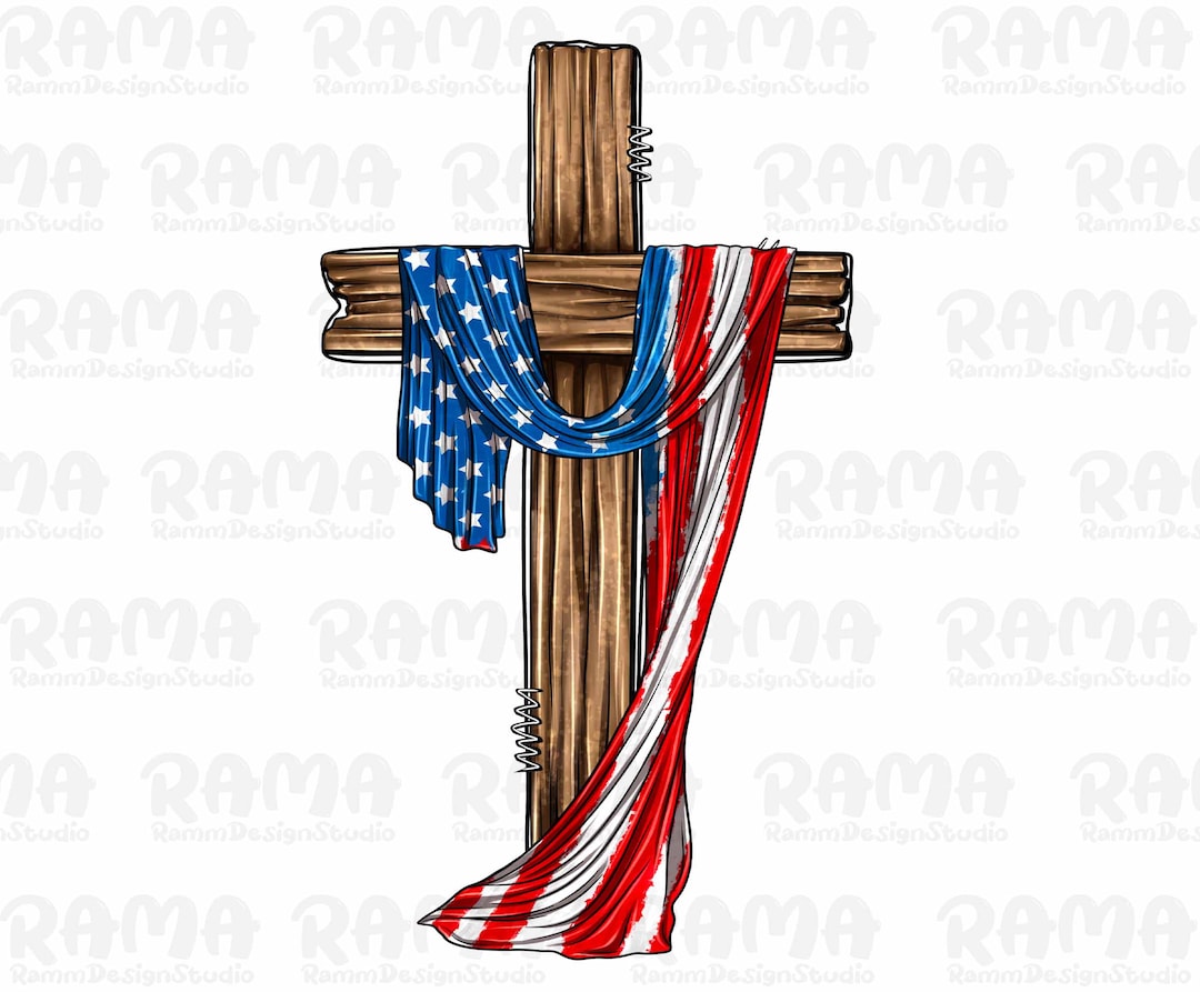 American Wood Cross Png, USA American Flag Cross Png, Cross Png ...