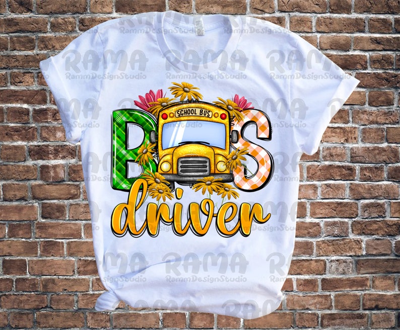 Bus Driver Png Sublimation Design Downloadschool Bus Pngback - Etsy
