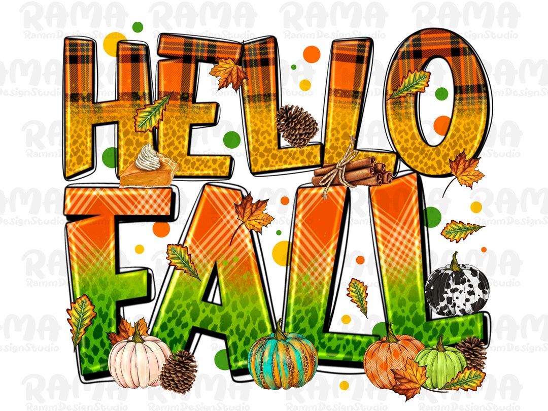 Hello Fall Png Sublimation Design Download, Western Fall Png, Fall ...