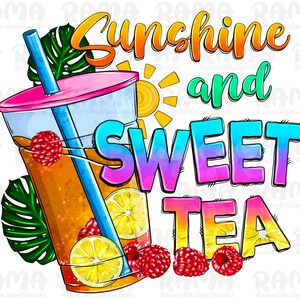 Sunshine and Sweet Tea Png, Digital Downloads, Tea, Beach, Sweet Tea ...