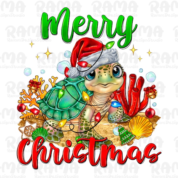 Christmas Turtles - Etsy