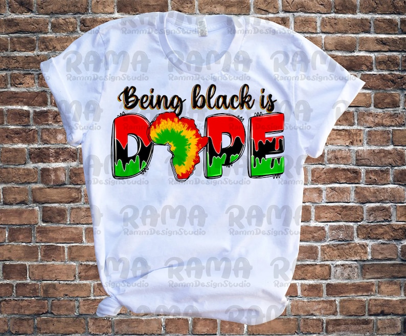 Being Black is Dope Png Black History Melanin African - Etsy