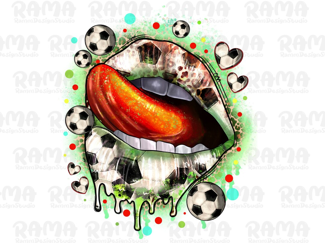 Soccer Lip Png Sublimation Design Download, Soccer Game Png, Sport Png ...