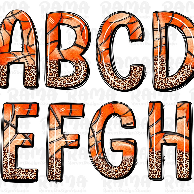 Basketball Alphabet - Etsy
