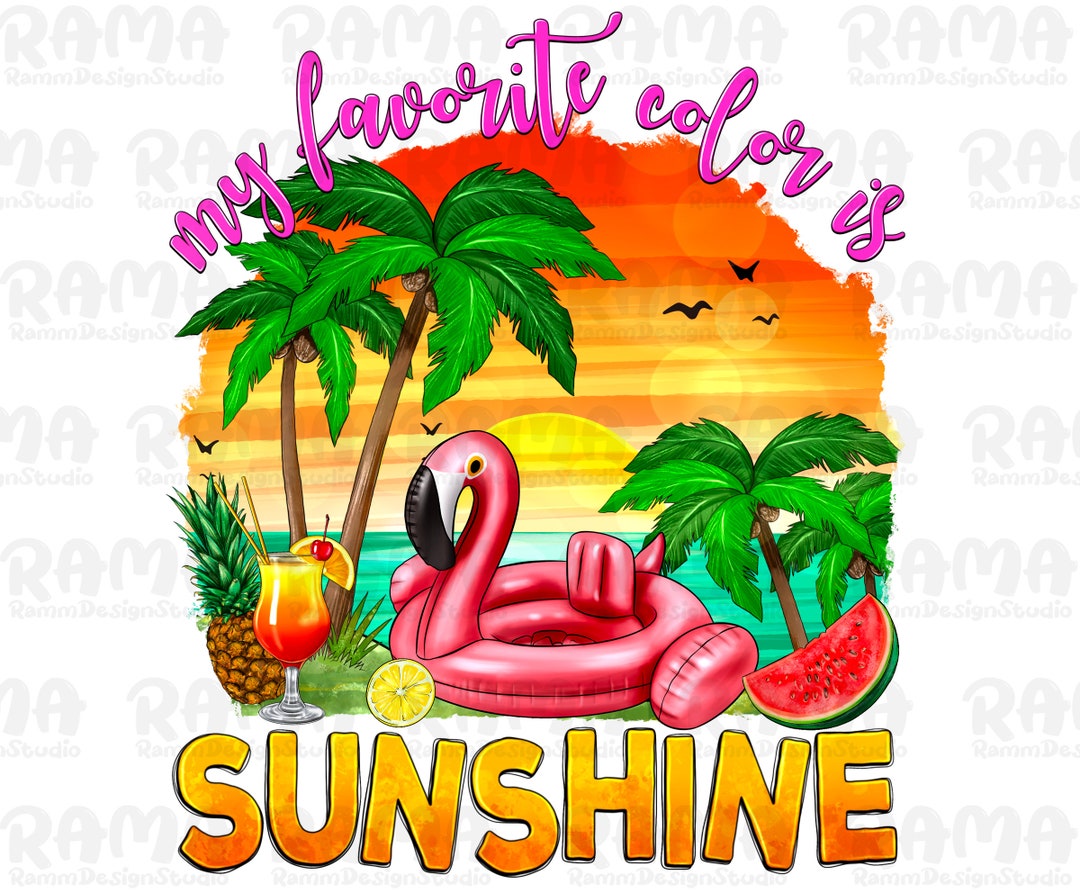 My Favorite Color is Sunshine Png Sublimate Designs Download, Summer ...