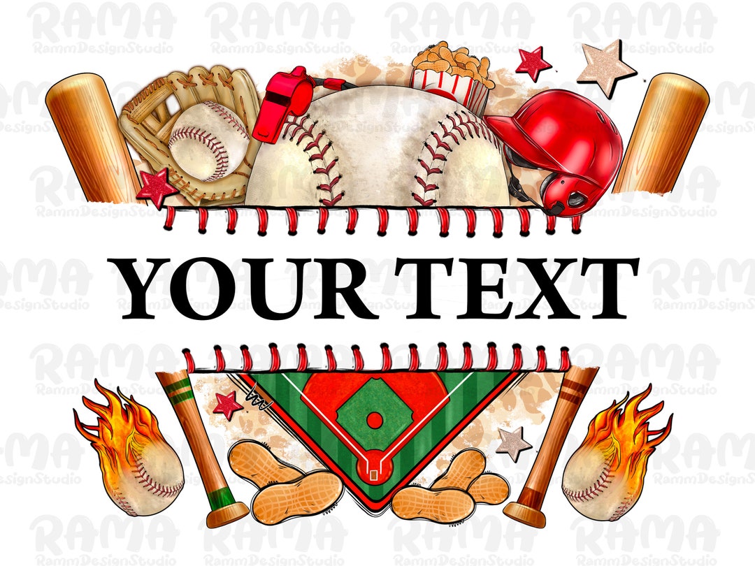 Personalized Baseball Png, Baseball Png,baseball Sublimation Design ...