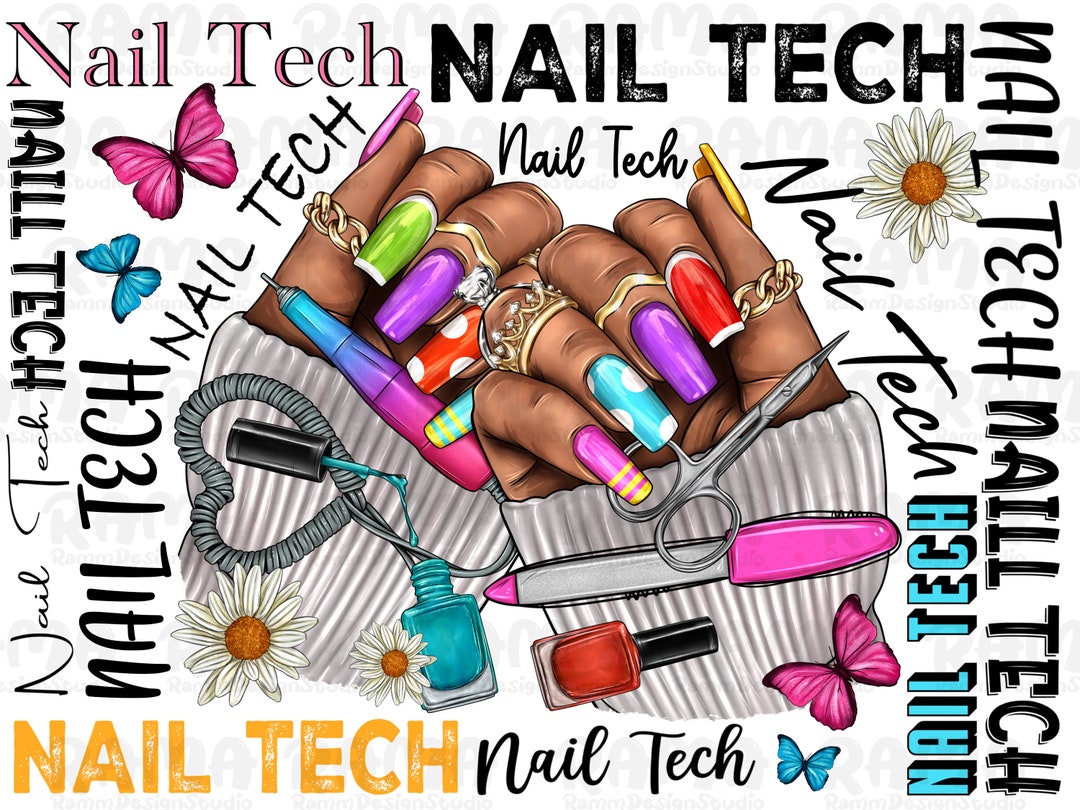 Nail Tech Png Sublimation Design Download, Western Nail Png, Nail ...