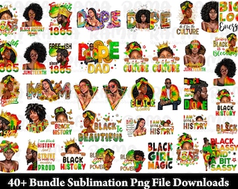 Black History Month Png Bundle, Juneteenth Png Bundle, Black People ...