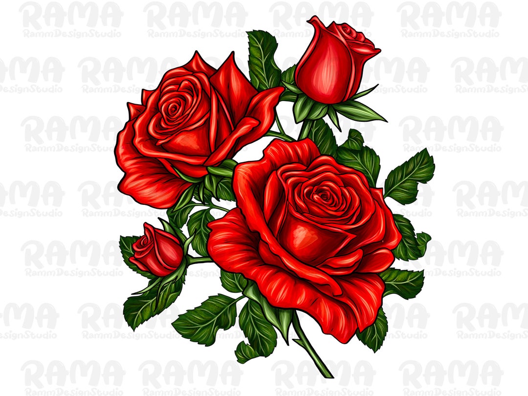 Red Rose Png, Red Rose Bouquet, Red Rose Tumbler Png, Red Roses, Flower ...